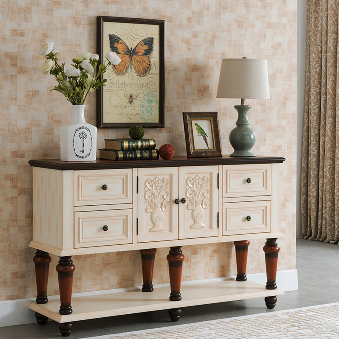 interanest American Retro Multifunctional Console Table | Wayfair