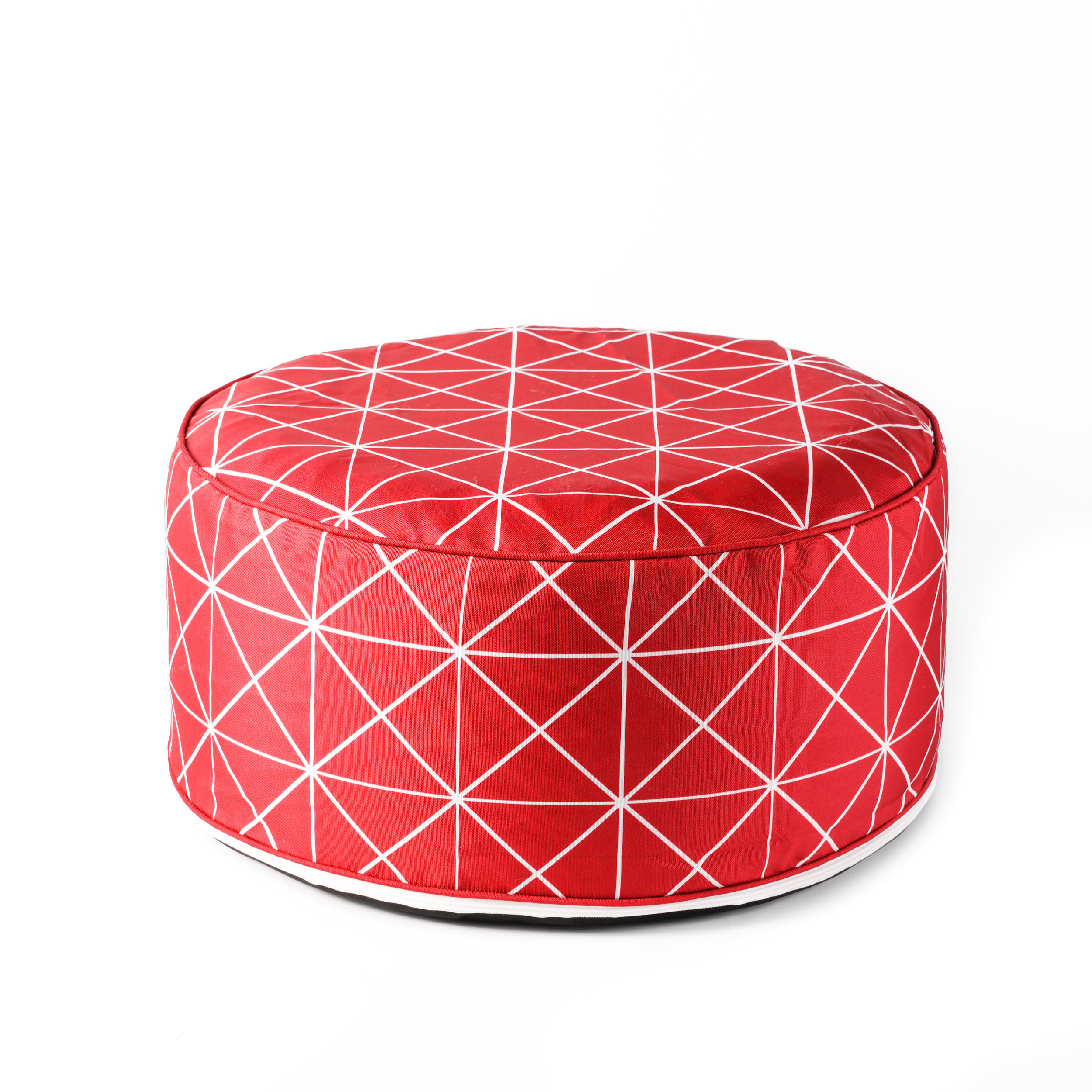 Corrigan Studio® Red Geo Inflatable Ottoman - Wayfair Canada
