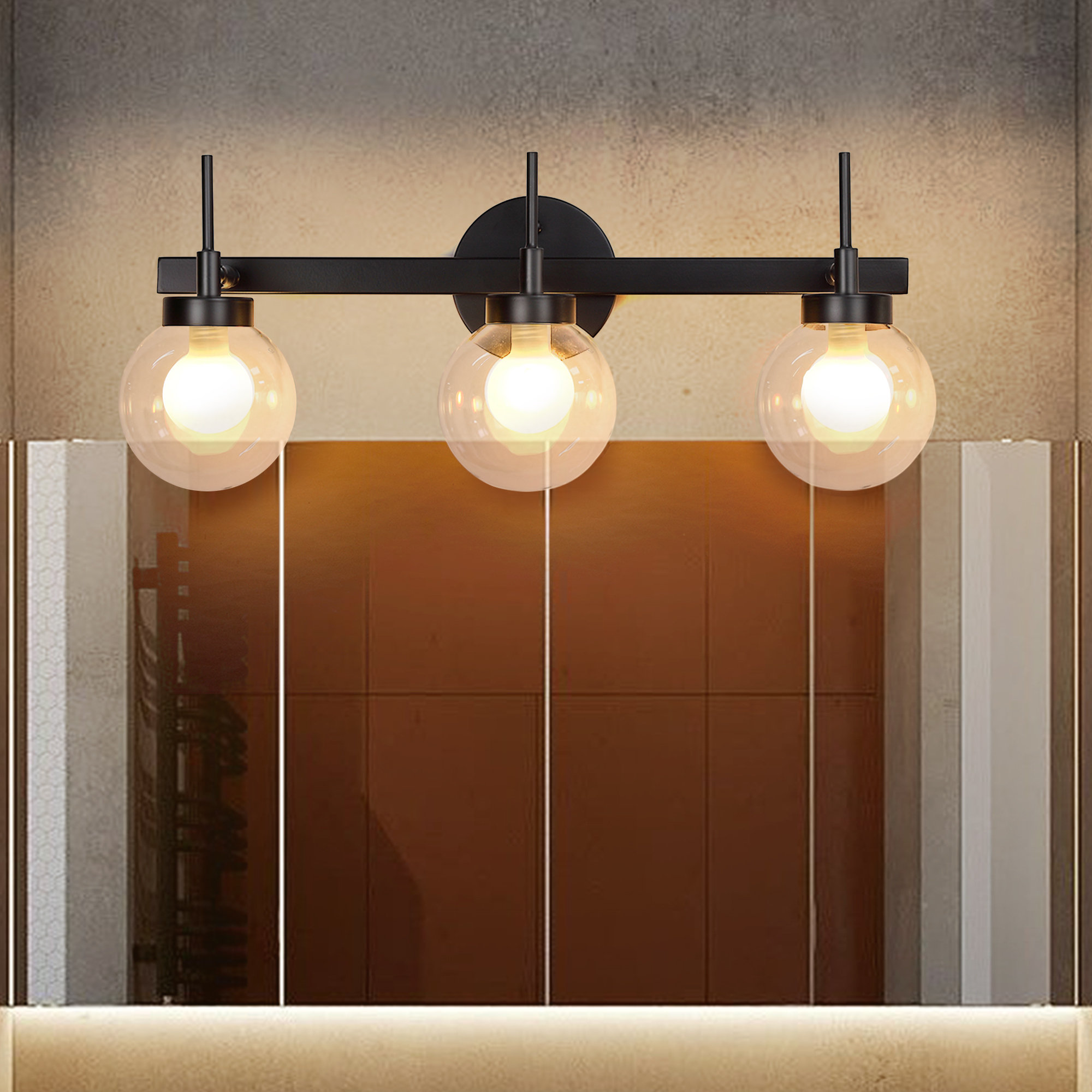 17 Stories 3 - Light Iron Vanity Light | Wayfair