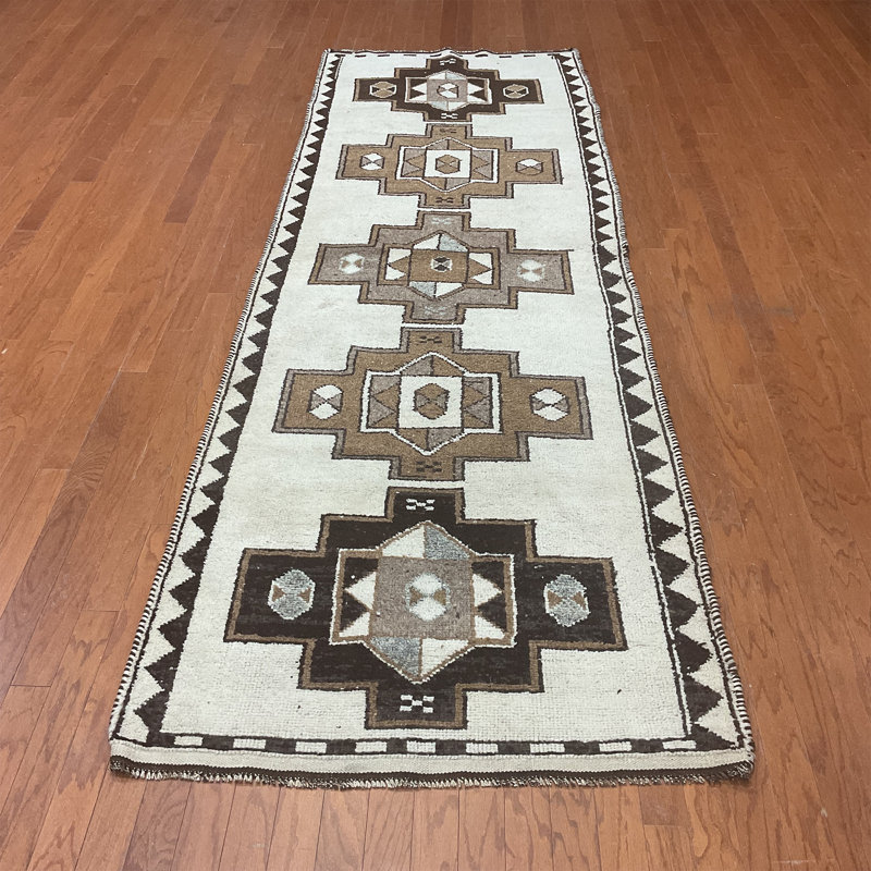 Bungalow Rose Handmade Turkish Oushak Wool Runner | Wayfair