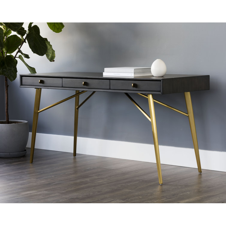 Everly Quinn Metal Base Writing Desk | Wayfair