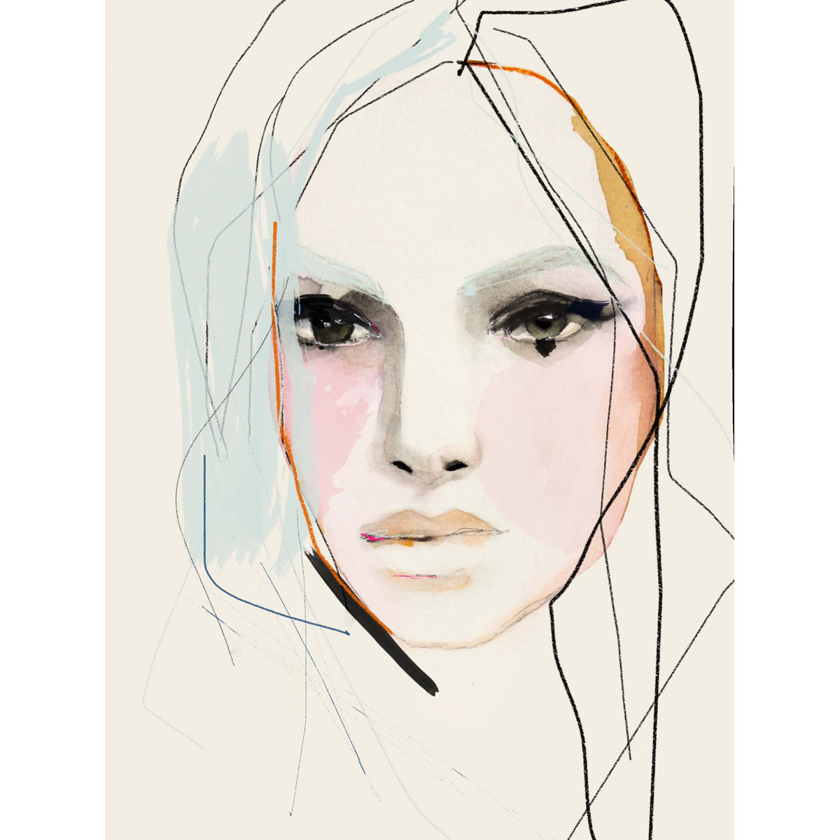 Yoffi Blanche by Leigh Viner - Wrapped Canvas Print | Perigold