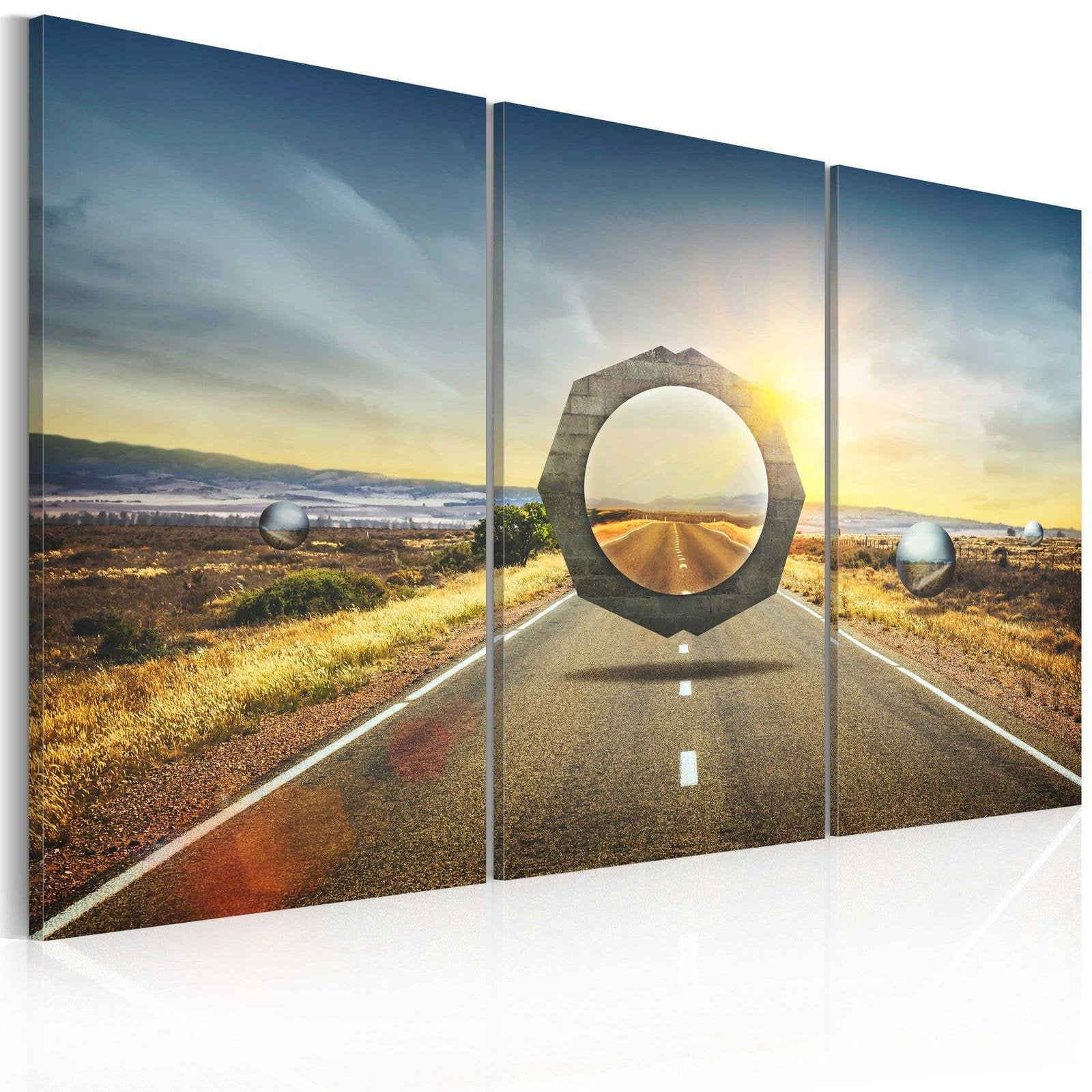 Latitude Run® Iree Street Mirage On Canvas 3 Pieces Print | Wayfair