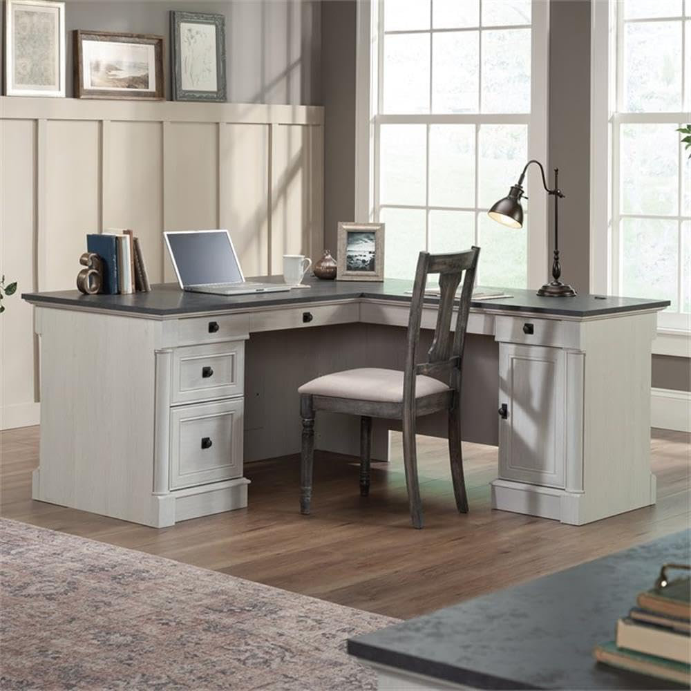 G & R PLUMBING ENTERPRISES, INC. Engineered Wood L-Shaped Desk in ...