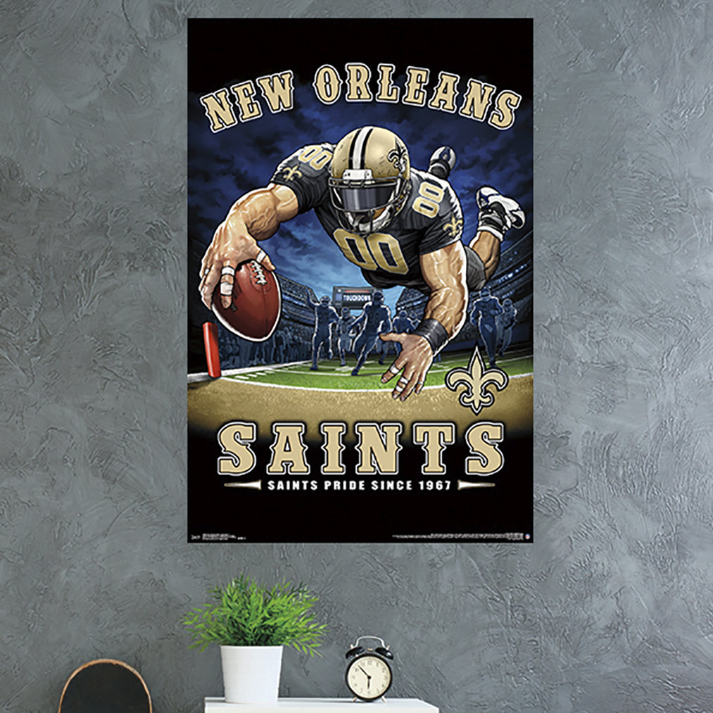 Trends International New Orleans Saints - End Zone Paper Print ...