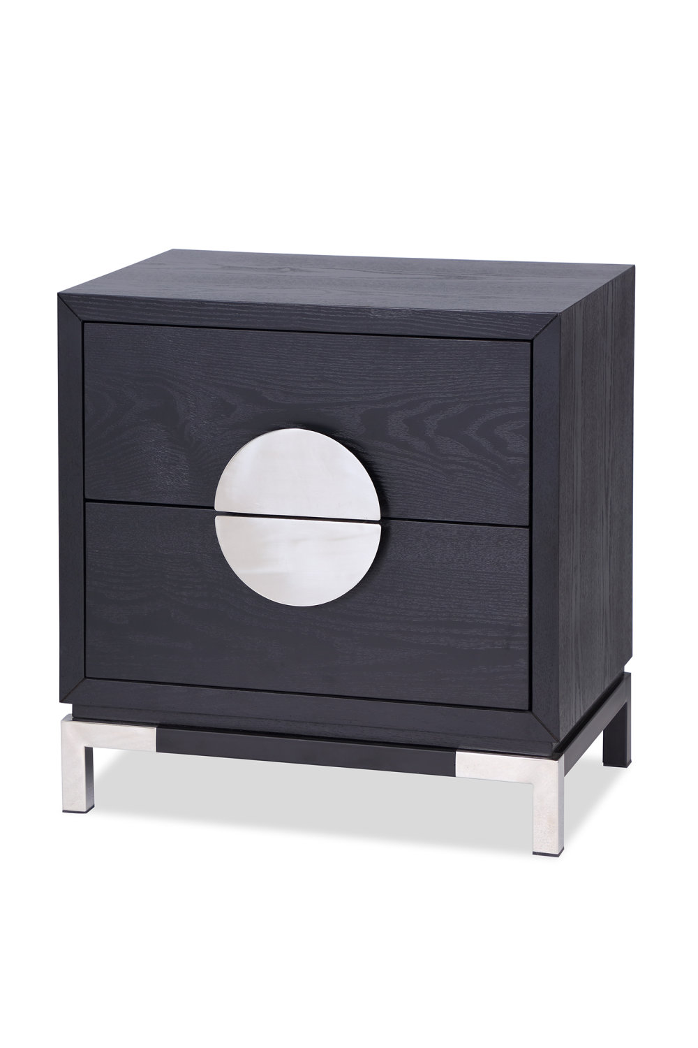 Liang & Eimil 2 - Drawer Stainless Steel Nightstand in Black - Wayfair ...