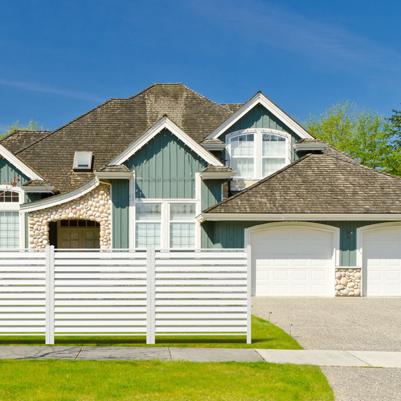 Mcjomy 48" W X 48" H Louvered Single PVC Privacy Screen Panel | Wayfair