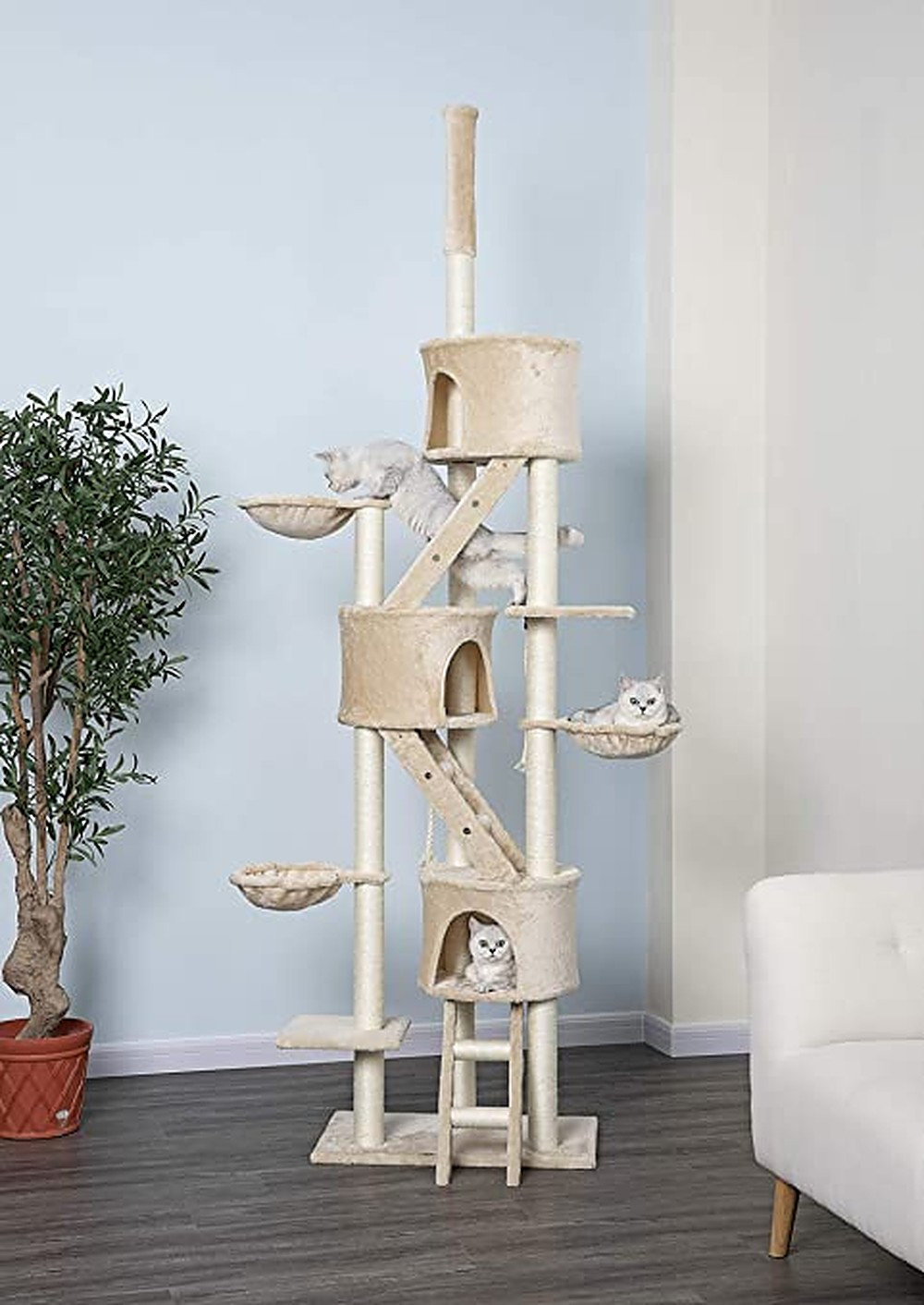 Tucker Murphy Pet™ Lintgen 91" Huge Pet House Cat Tree or Condo ...