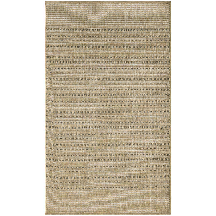 Gracie Oaks Tulum Taupe Outdoor Rug & Reviews | Wayfair