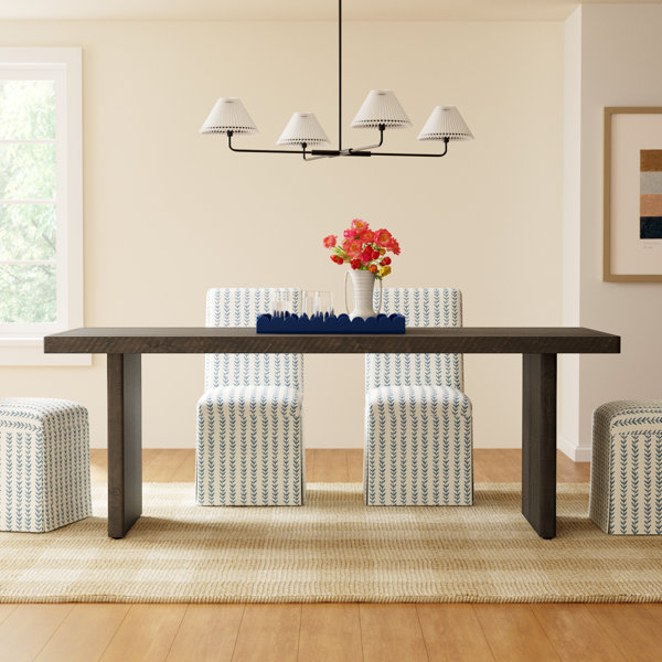 Birch Lane™ Thompkins 84.5" Solid Wood Dining Table & Reviews | Birch Lane