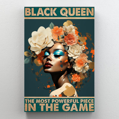 Trinx Lartarsha Black Queen The Most Powerful Piece On Canvas Graphic ...