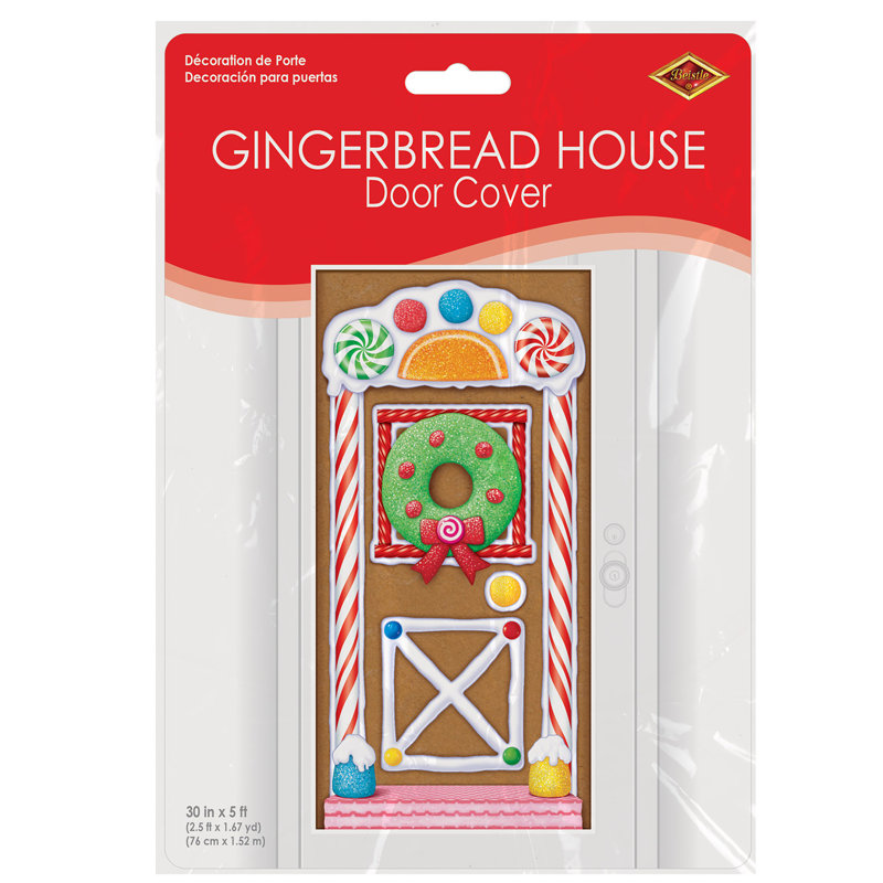 The Holiday Aisle® Gingerbread House Door Cover & Reviews | Wayfair