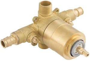 Proflo Pressure Balanced Tub and Shower Faucet Valve with Stops PEX ...