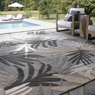 Black Outdoor Rugs You'll Love | Wayfair