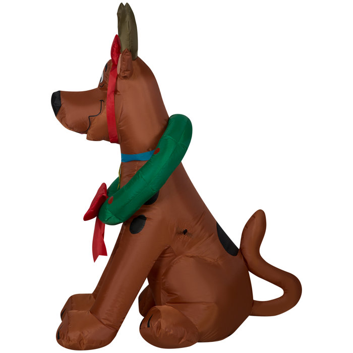 Gemmy Industries Airblown Scooby Doo as Reindeer Inflatable & Reviews ...