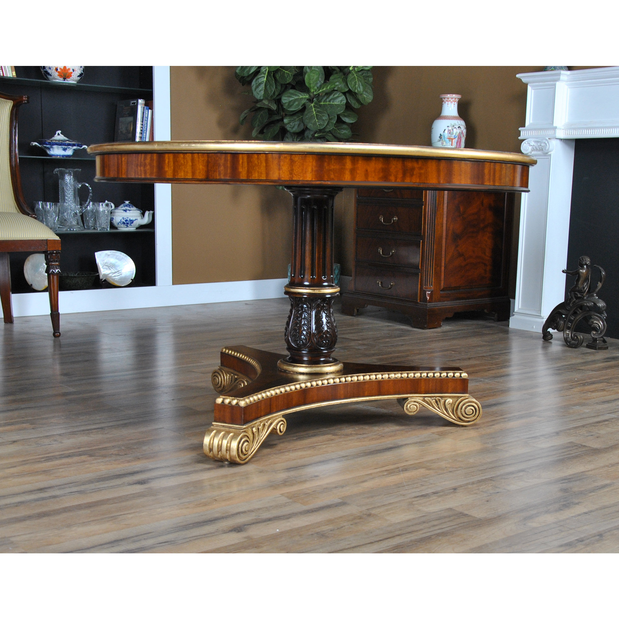 Astoria Grand Mahogany Solid Wood Dining Table - Wayfair Canada