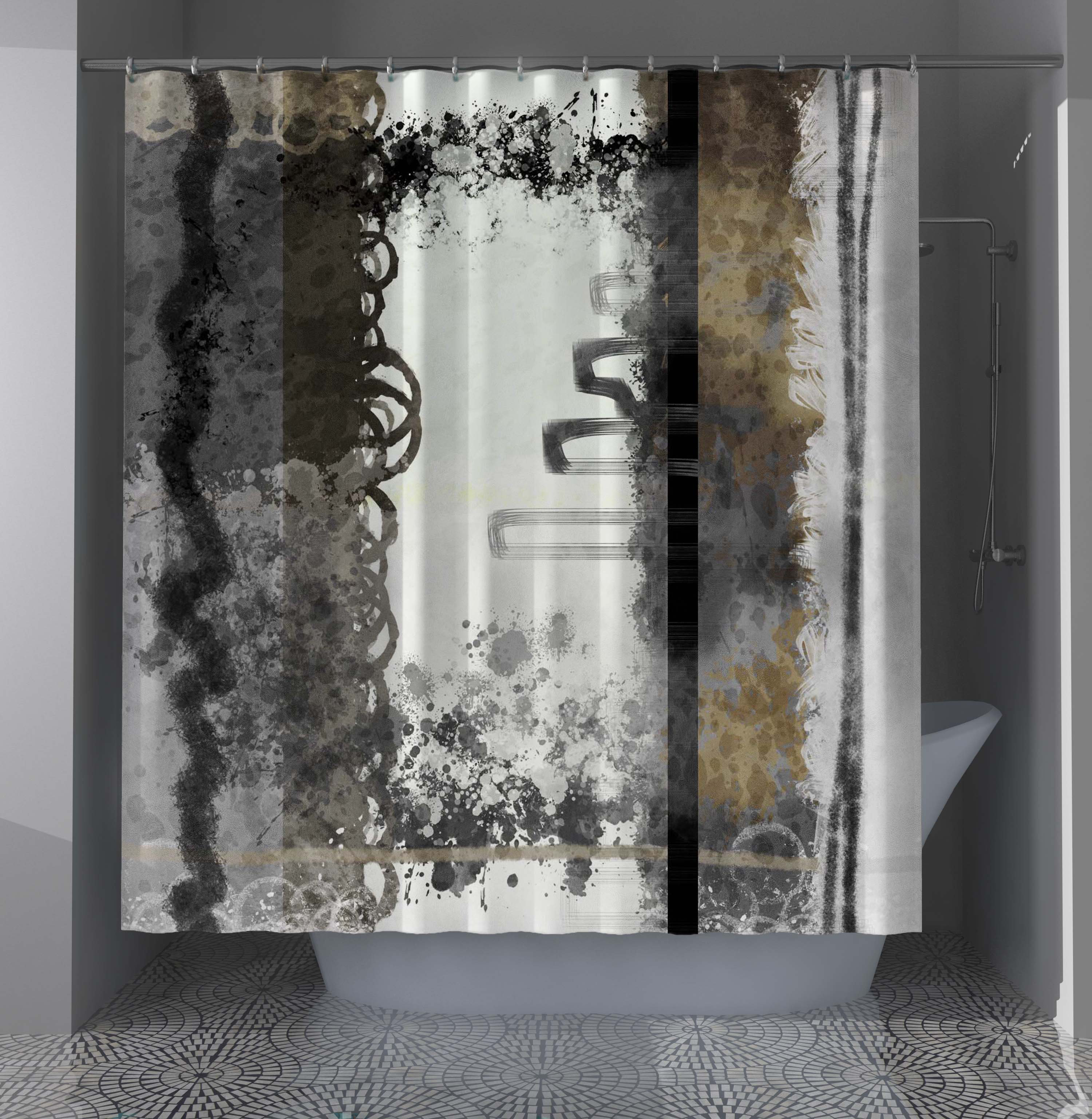 LeRoi Products Confidence Outrageous Designer Shower Curtain | Wayfair