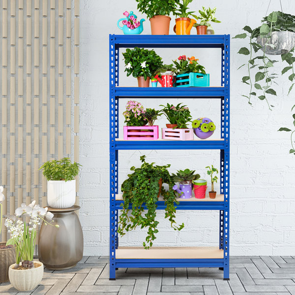 WFX Utility™ Newquay Metal + MDF Board Shelving Unit & Reviews | Wayfair