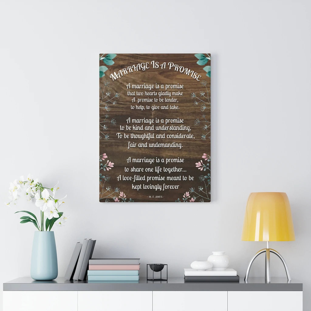 Trinx Marriage Is A Promise Motivational Printed On Ready To Hang ...