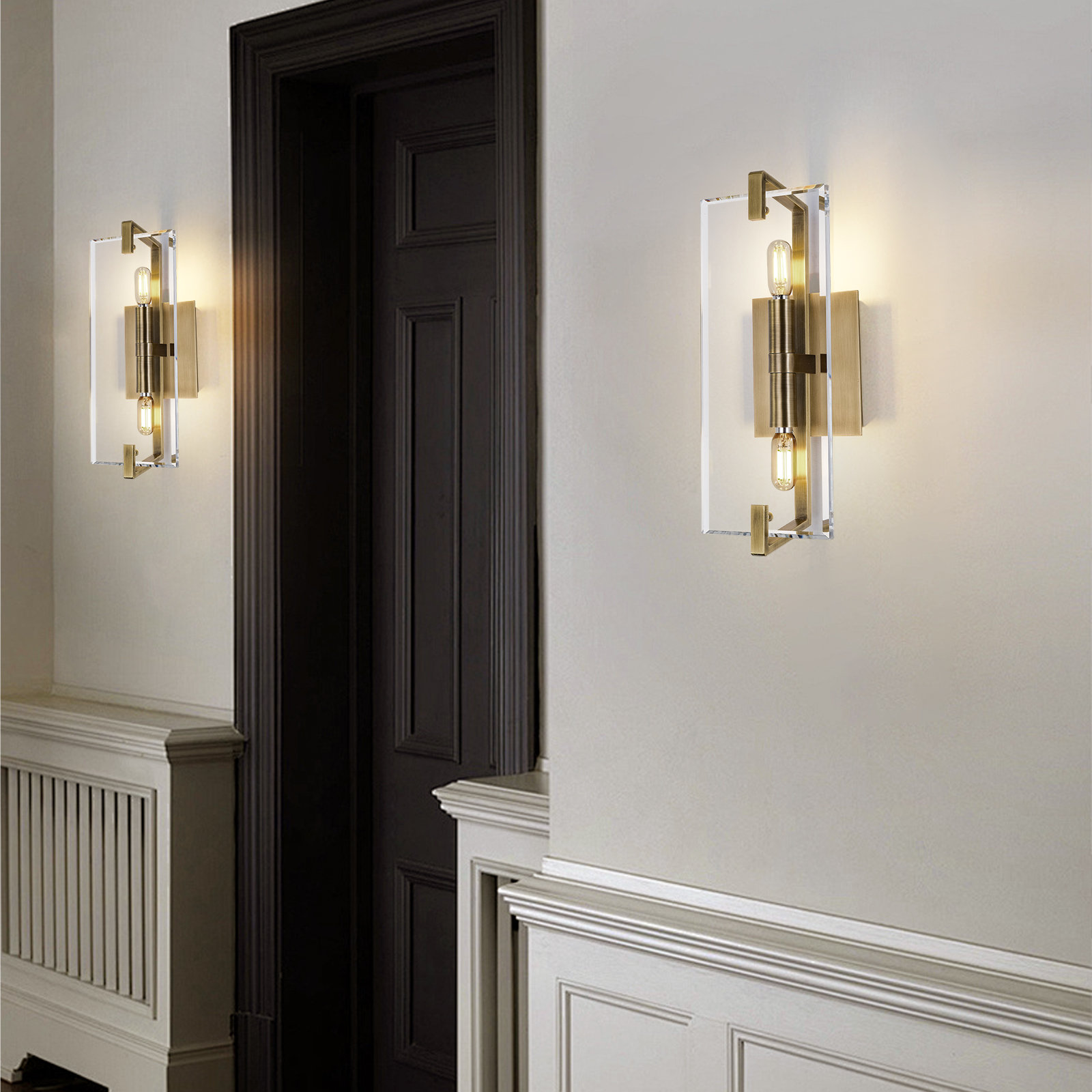 Tru GadgetGear 2 - Light Dimmable Crystal Glass Wall Sconces | Wayfair