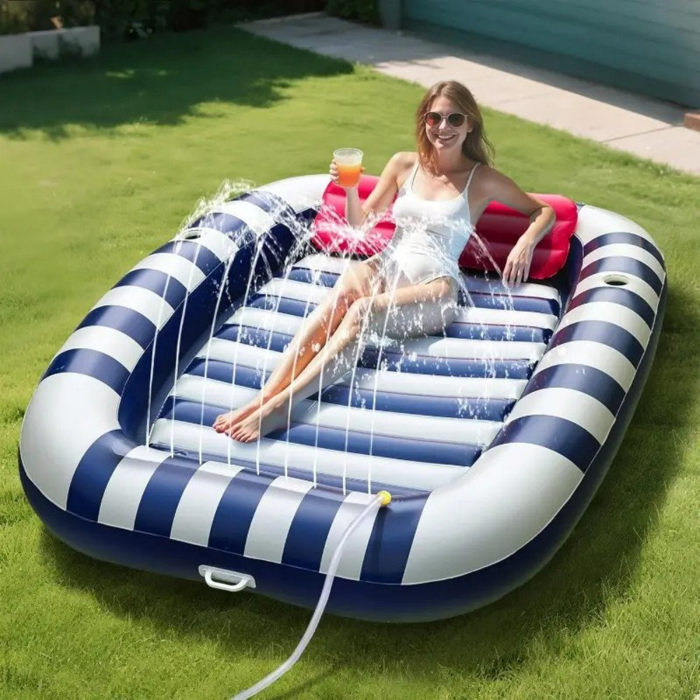 allthebeans4less Pool Wave Inflatable Pool Lounger Floats W Water ...