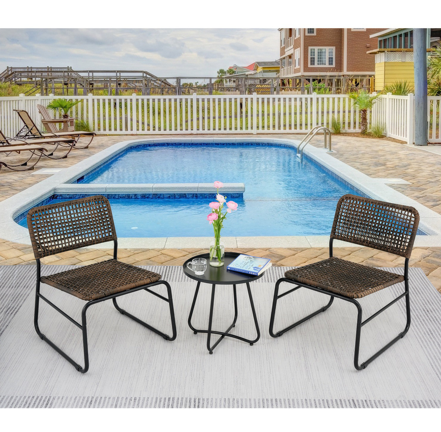 Ebern Designs Amontay 2 - Person Outdoor Seating Group Outdoor ...