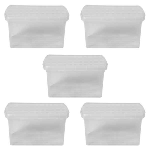 Wham Clip Rectangular Plastic Storage Boxes with Secure Clip Lock Lids ...