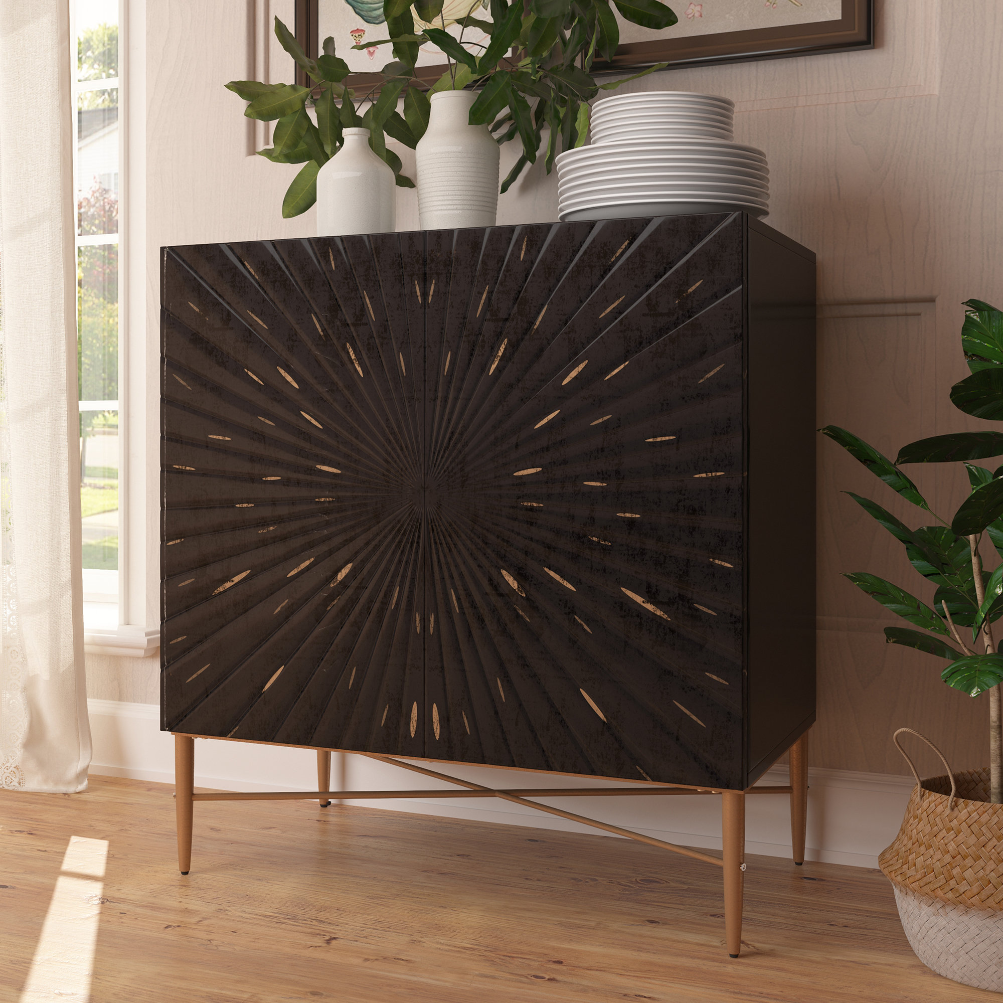 Willa Arlo™ Interiors Liverpool 2 Door Vintage Accent Cabinet & Reviews ...