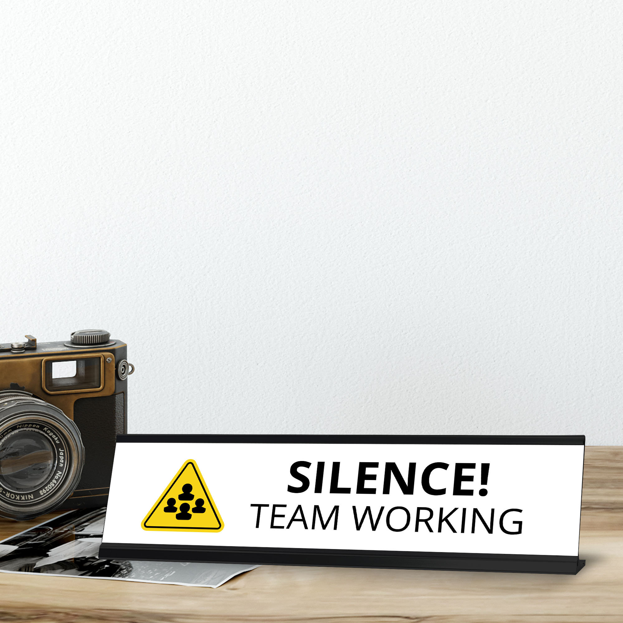 Signs ByLITA Silence Team Working Sign Holder | Wayfair