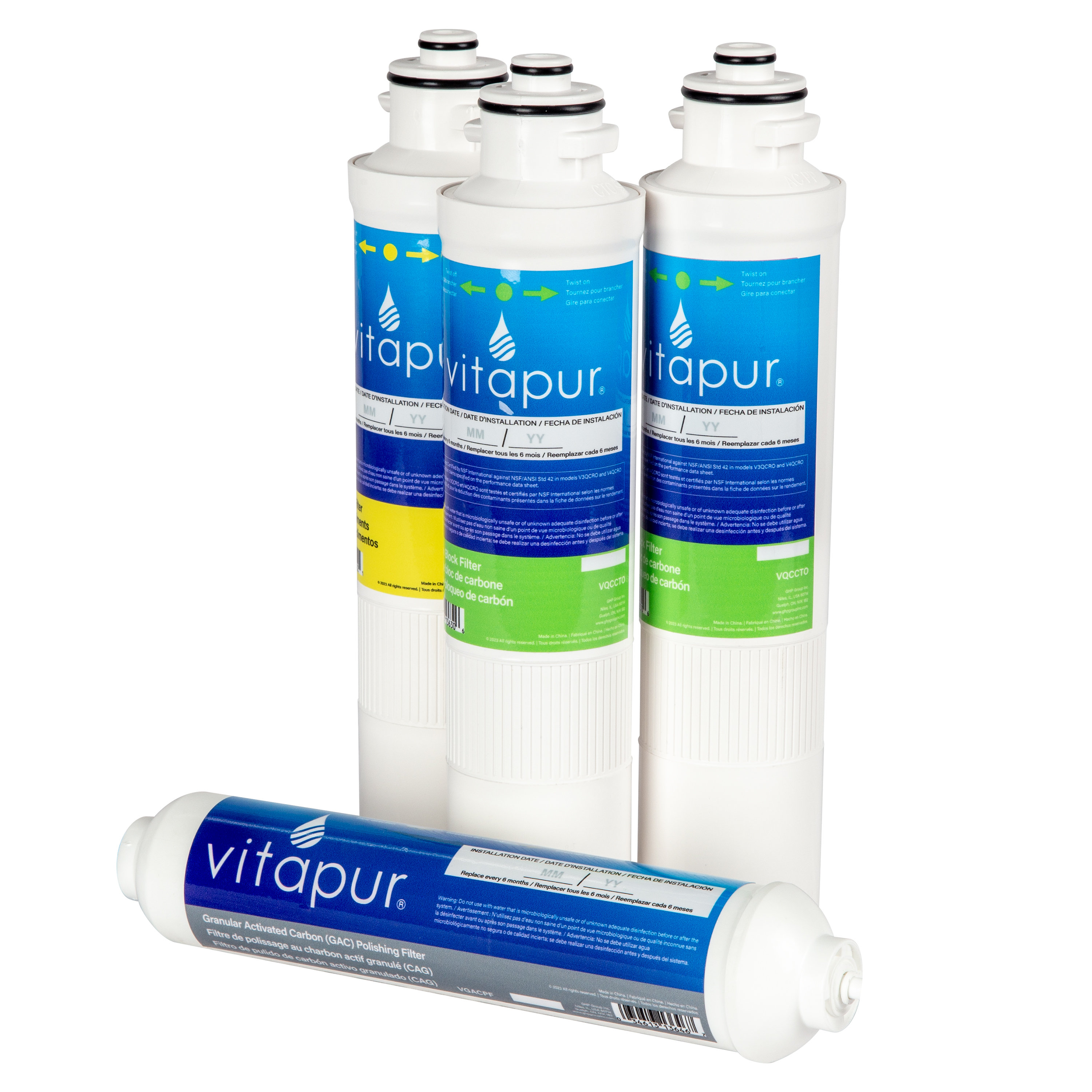 Vitapur Filter Replacement Kit for PQC5RO, Quick-Connect - Wayfair Canada