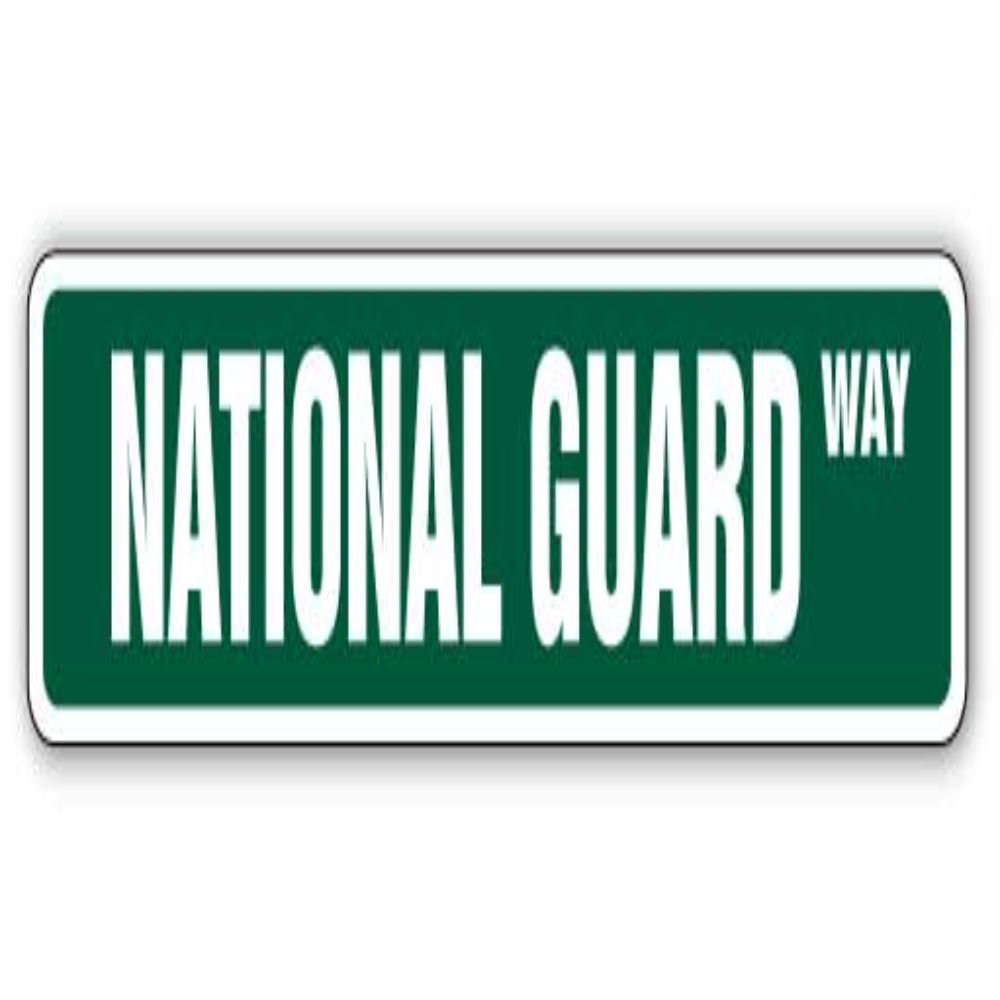 SignMission National Guard Street Sign Air Army Gun Acu Ang | Wayfair