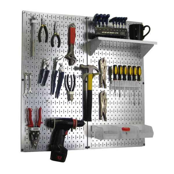 WFX Utility™ Metal Pegboard Organizer Utility Tool Storage and Garage ...