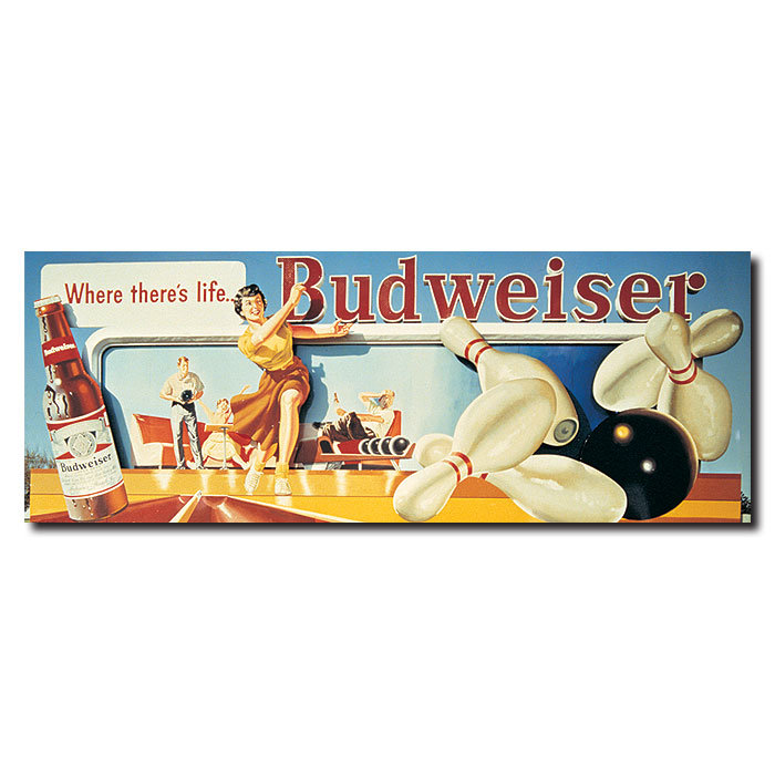 Trademark Art " Budweiser Vintage Ad " by Budweiser | Wayfair