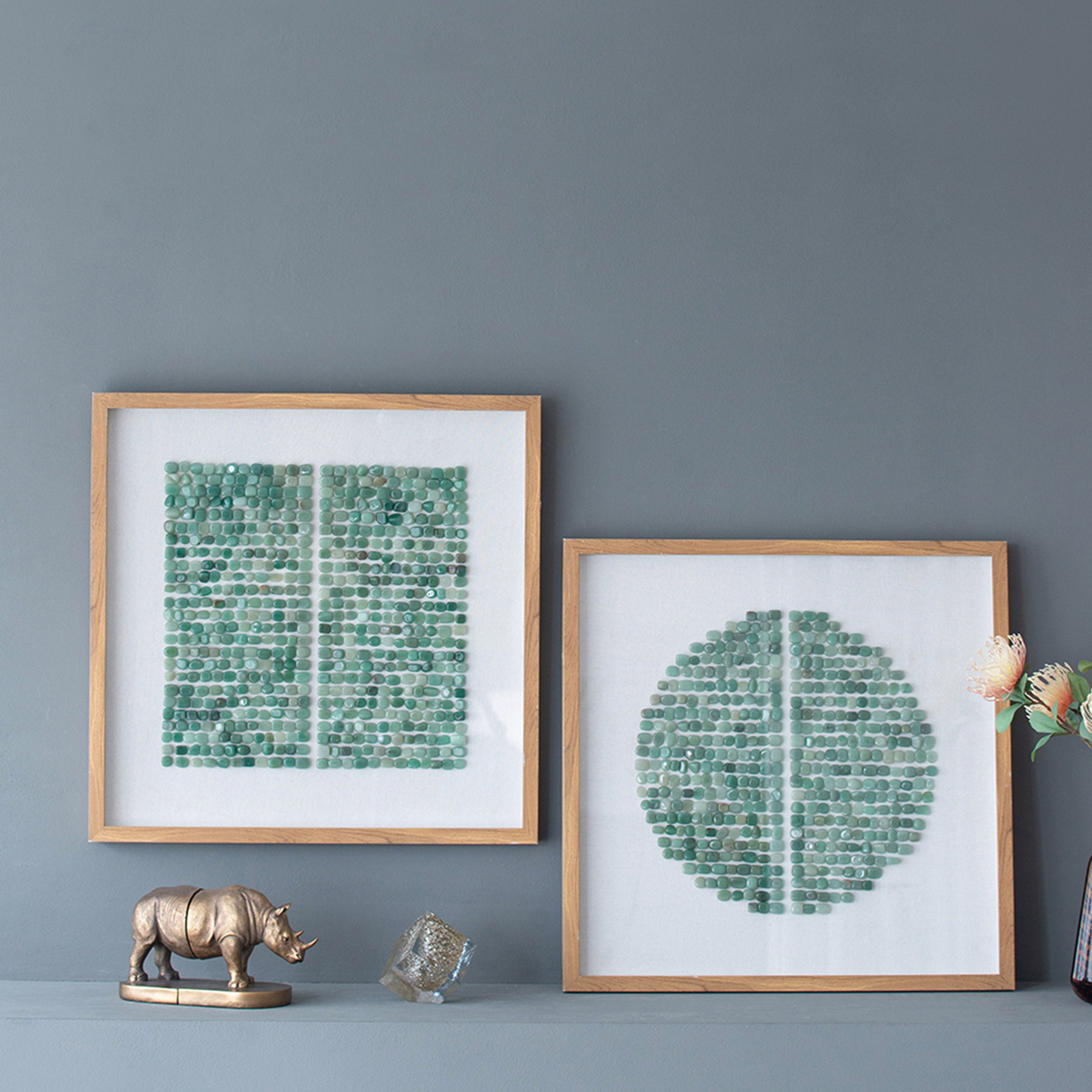 Hokku Designs Elos Stone Shadow Boxes Wall Art, Set of 2 - Wayfair Canada