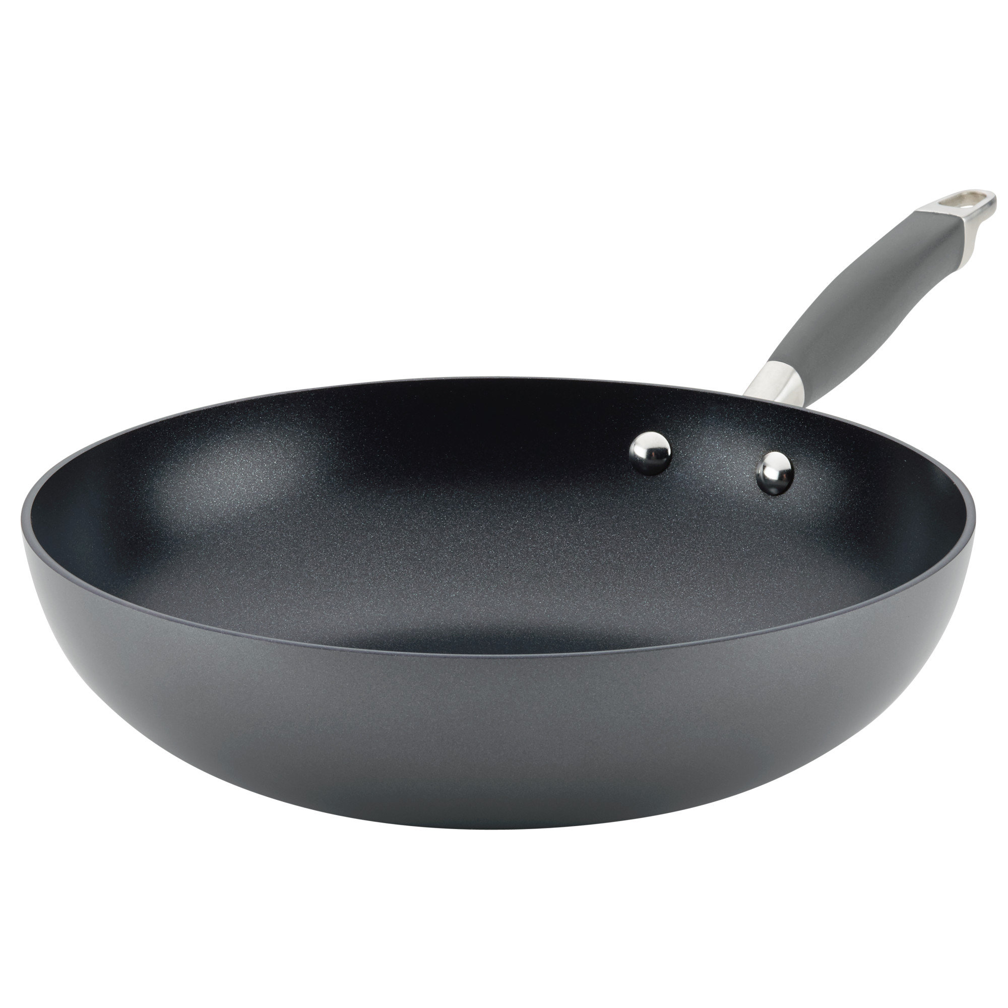 Anolon Advanced Home Hard Anodized Nonstick Stir Fry Pan / Wok, 12 Inch ...
