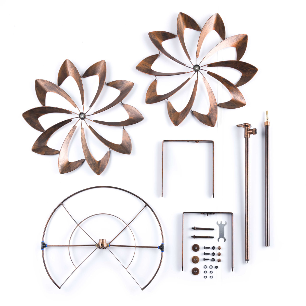 Freeport Park® Hymes Hydro Metal Wind Spinner Garden Stake & Reviews ...