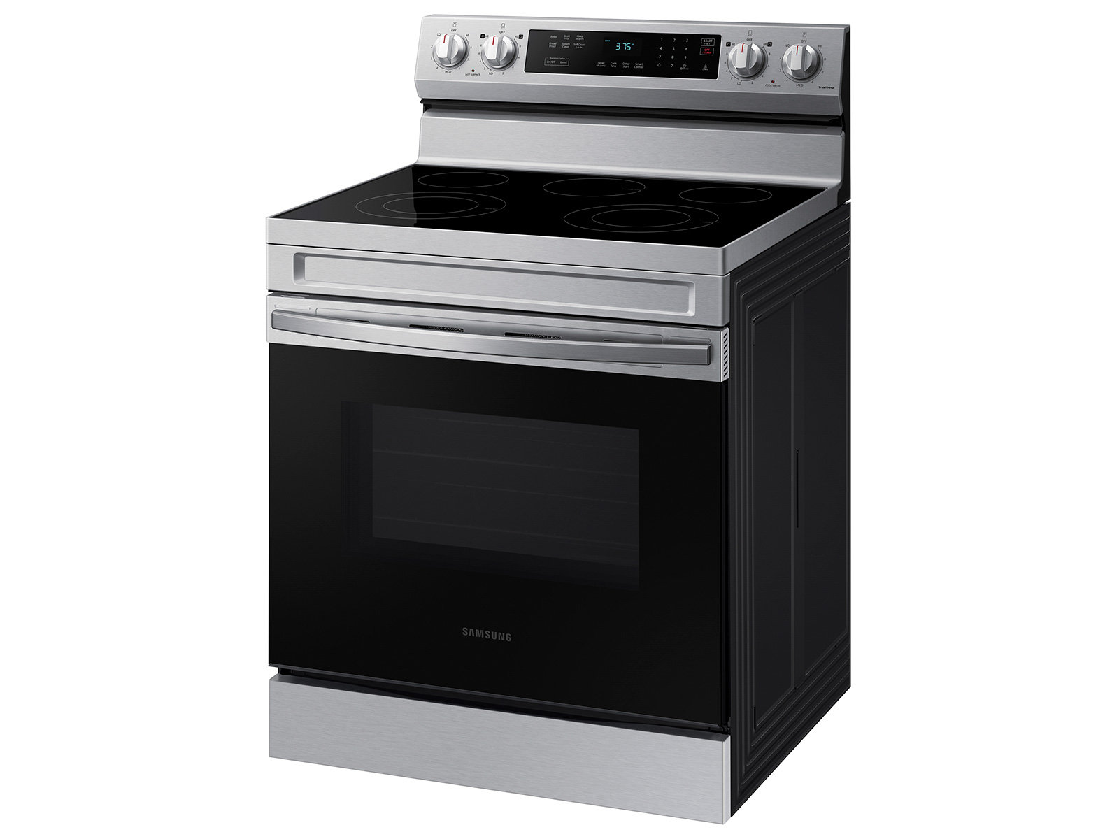 Samsung 6.3 cu. ft. Smart Freestanding Electric Range with Rapid Boil ...