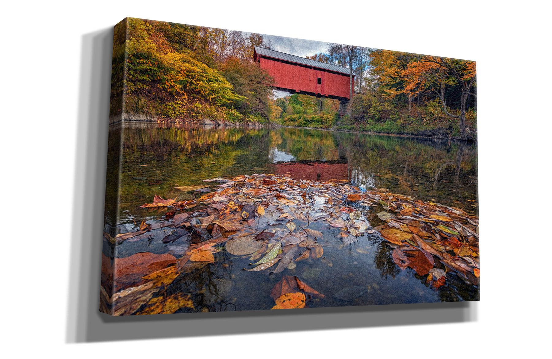 Red Barrel Studio® 'Autumn At Slaughter House Bridge' by Rick Berk ...