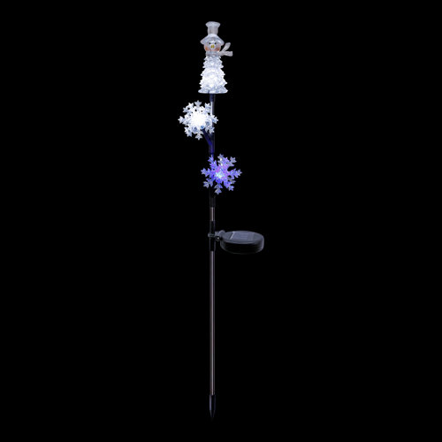 The Holiday Aisle® Snowman and Snowflakes Garden Stake & Reviews | Wayfair
