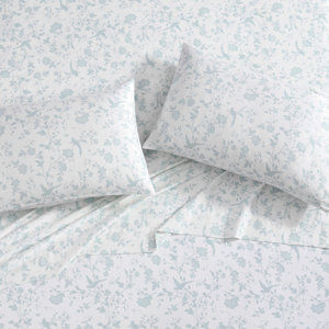 Laura Ashley Sateen Cotton Printed Sheet Sets & Reviews | Wayfair