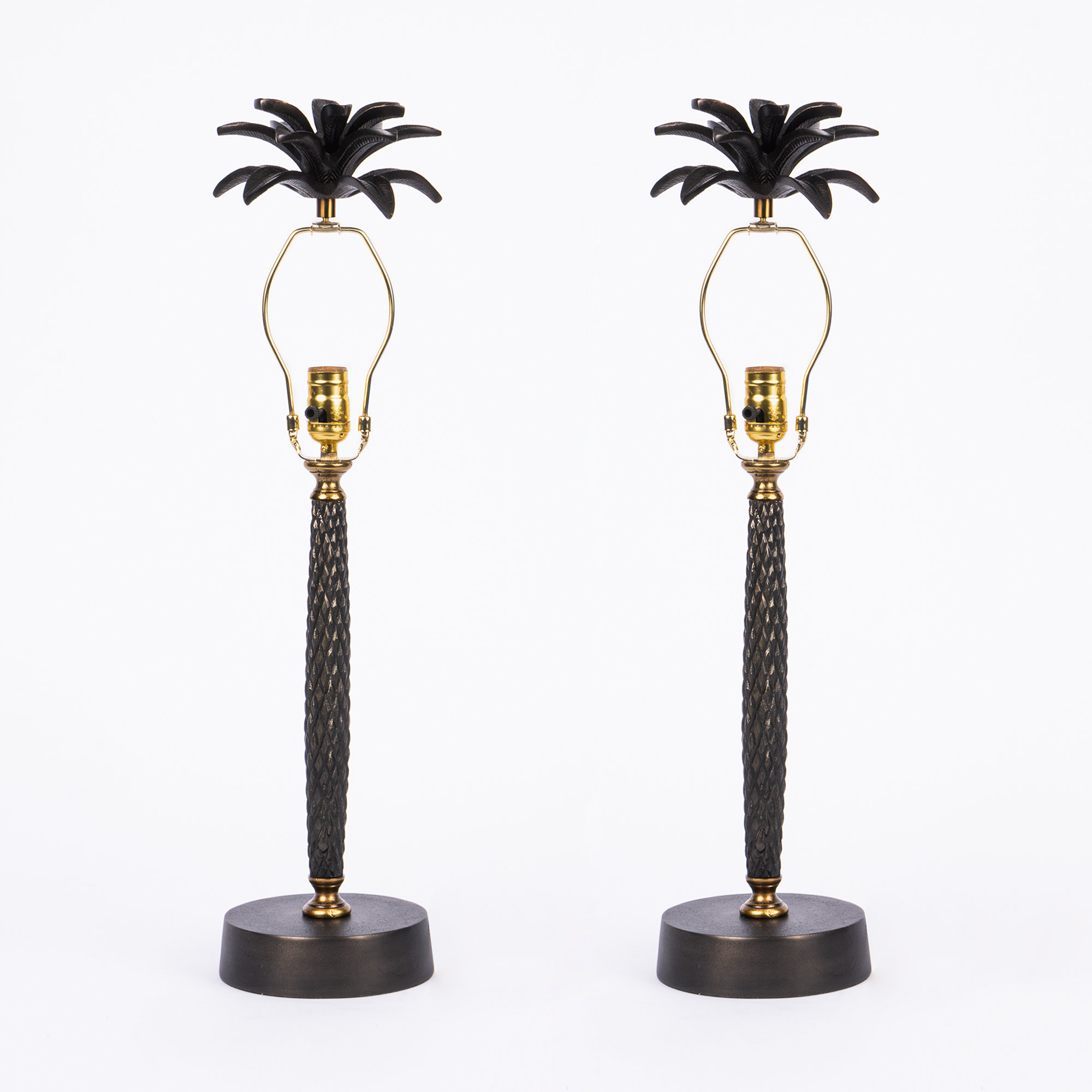 Bay Isle Home™ Palm Tree Metal Base Table Lamp (Set Of 2) | Wayfair