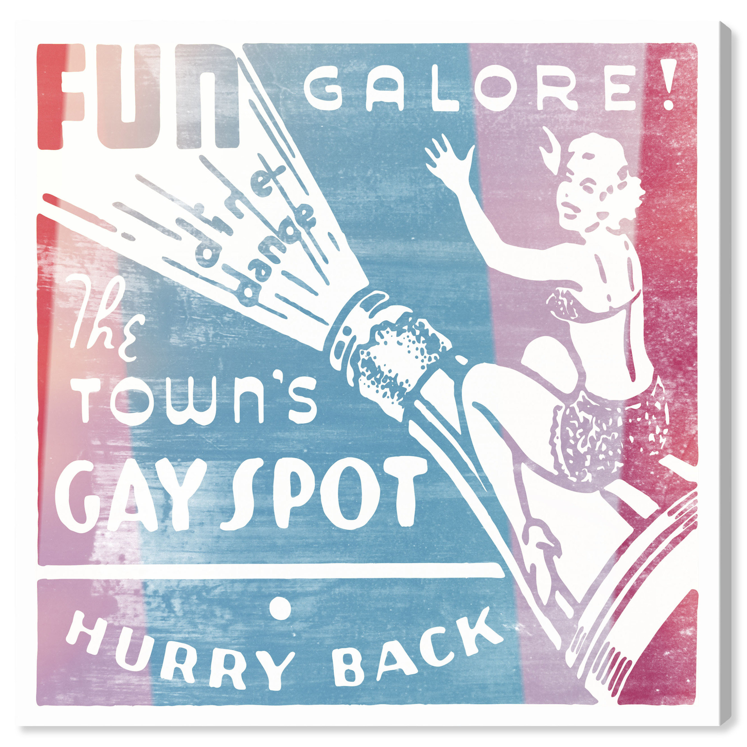 Oliver Gal Prints Fun Galore - Graphic Art on Canvas | Wayfair