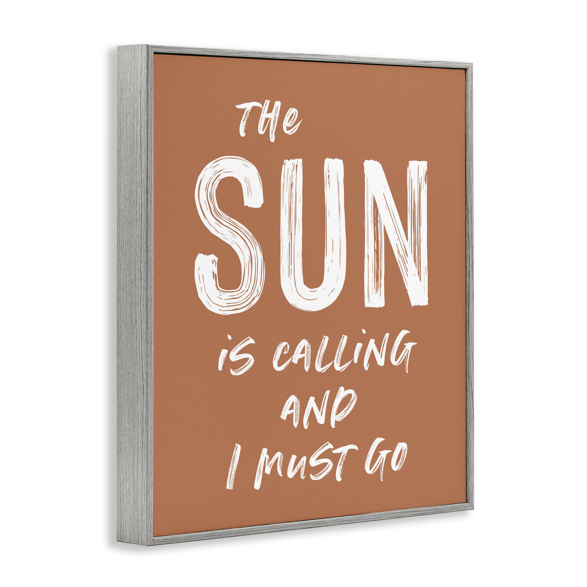 Ebern Designs Sun Is Calling Must Go Framed Giclee, design by Lettered ...