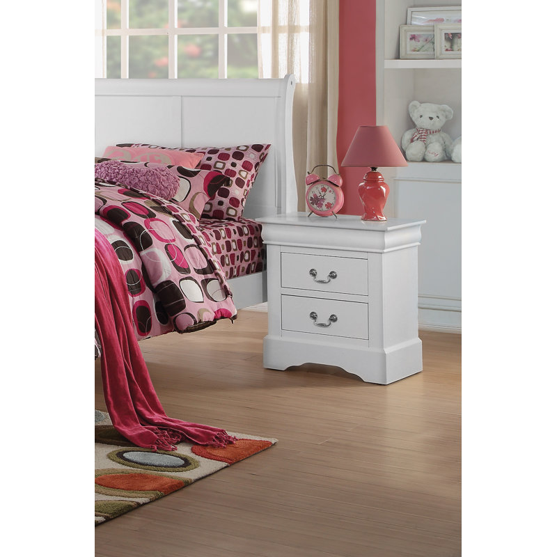 Lark Manor™ Jakob Nightstand with Storage Drawer & Metal Handles | Wayfair