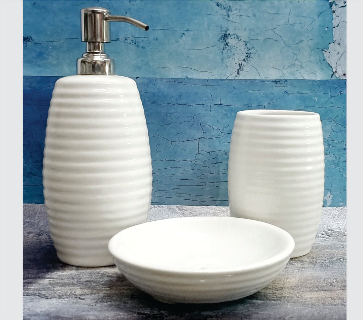 Latitude Run® Wilkinson Ceramic / Porcelain Bathroom Accessory Set ...