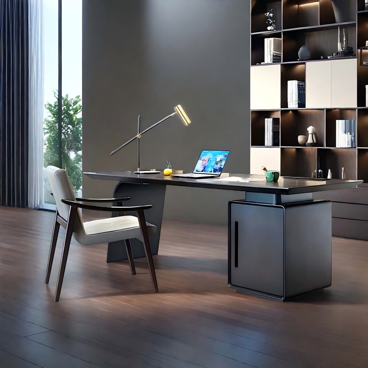 Isla Hopping Luxurious Design Solid Wood Office Desk | Wayfair