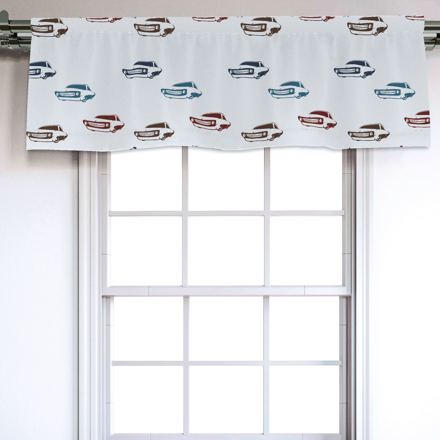 East Urban Home Cars 54" Window Valance | Wayfair
