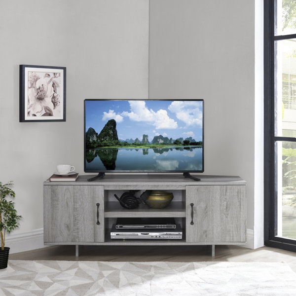 Wade Logan® Aribeth Corner Low Rise TV Stand for Low Profile TVs up to ...
