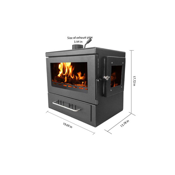 Hart Enjoy life Small metal domestic natural wood heating fireplac ...