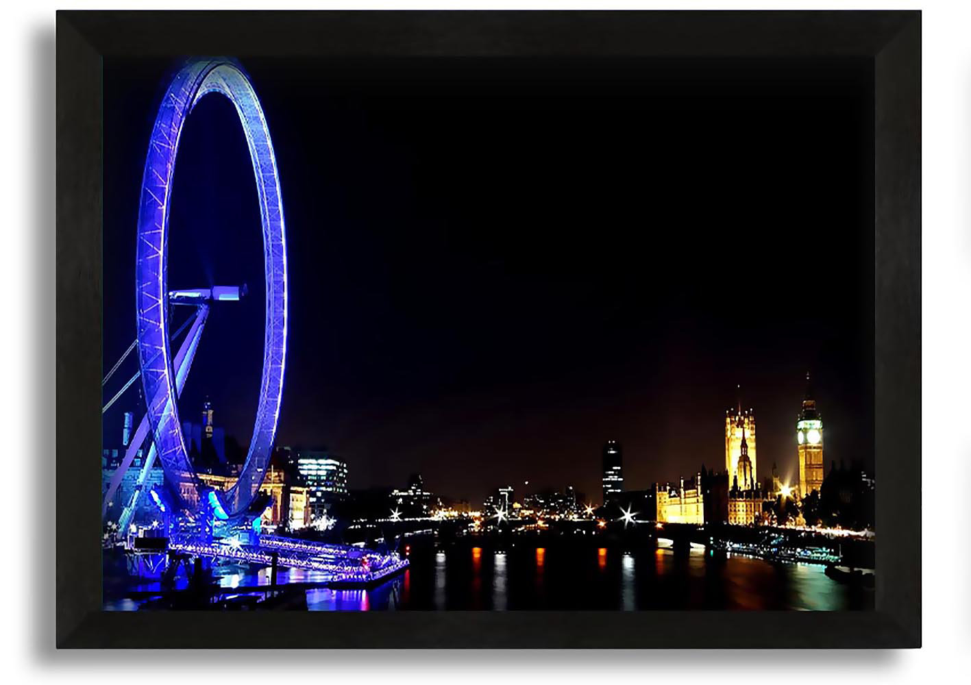 Brayden Studio London Eye UK - Picture Frame Photograph on Canvas ...